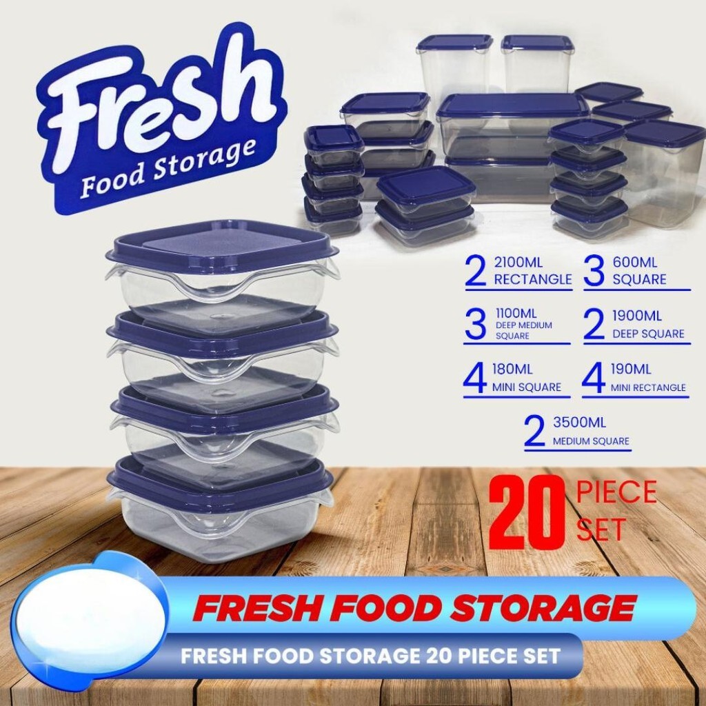 Edepot 20pcs Orocan Fresh Food Storage Set - Cucina Uno Food Keeper Set ...