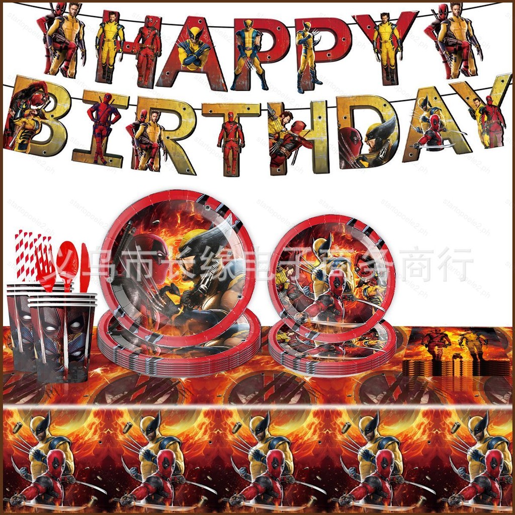 Kira Deadpool Wolverine Themed Decoration Celebrate birthday Party ...