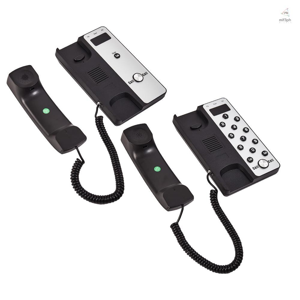 Wireless Intercom System Office Intercom Machine with LCD Screen 433MHz ...