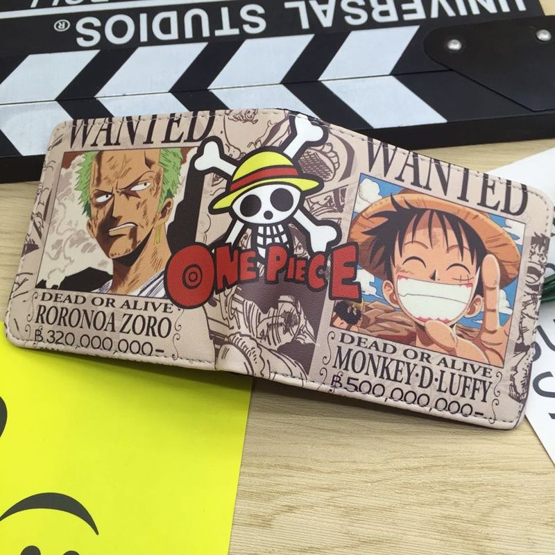 One Piece Wallet Male Female Short Style Student Youth Japanese Luffy ...
