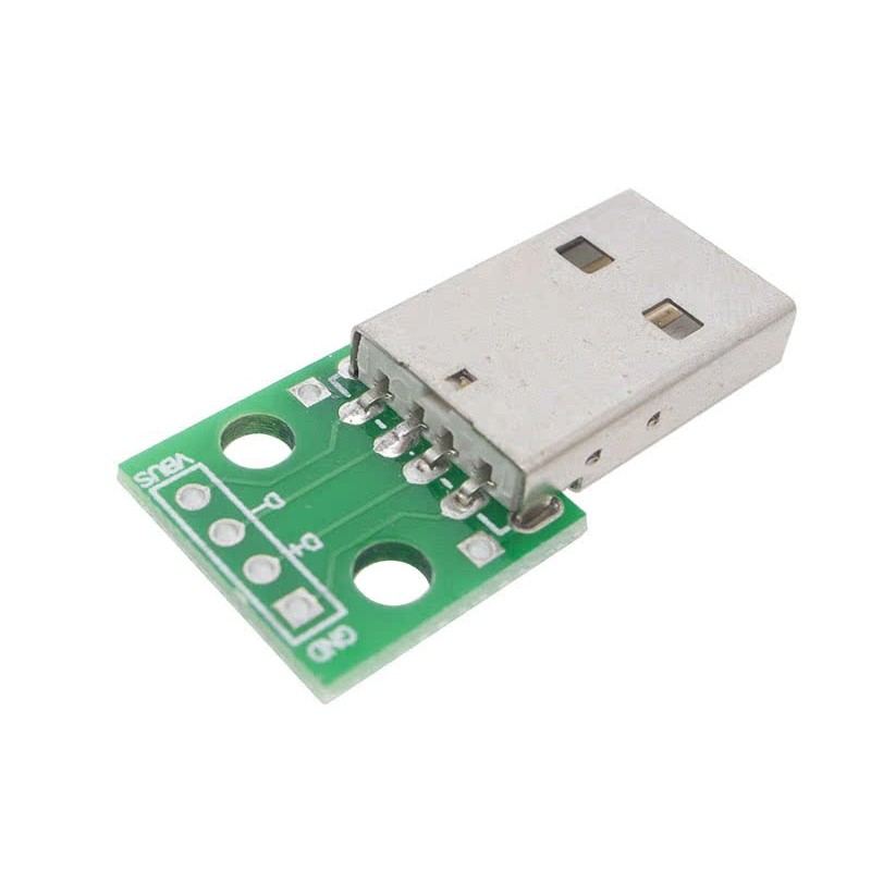 USB Male Connectors to DIP Adapter Plate Converter 4 Pin for 2.54mm PCB ...