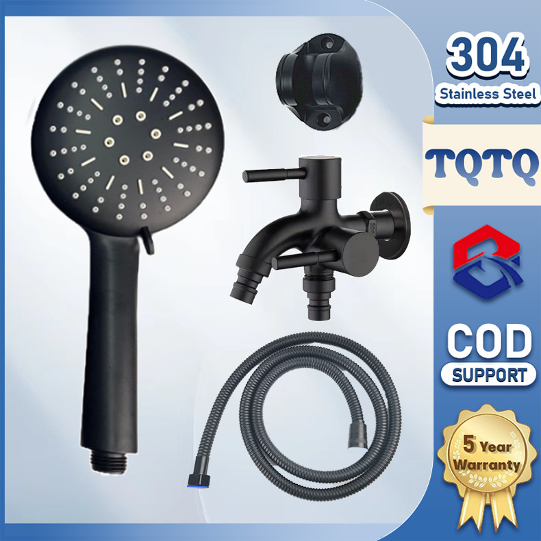 TQTQ 304 Shower Set with Two Way Faucet Handheld Shower Steel High ...