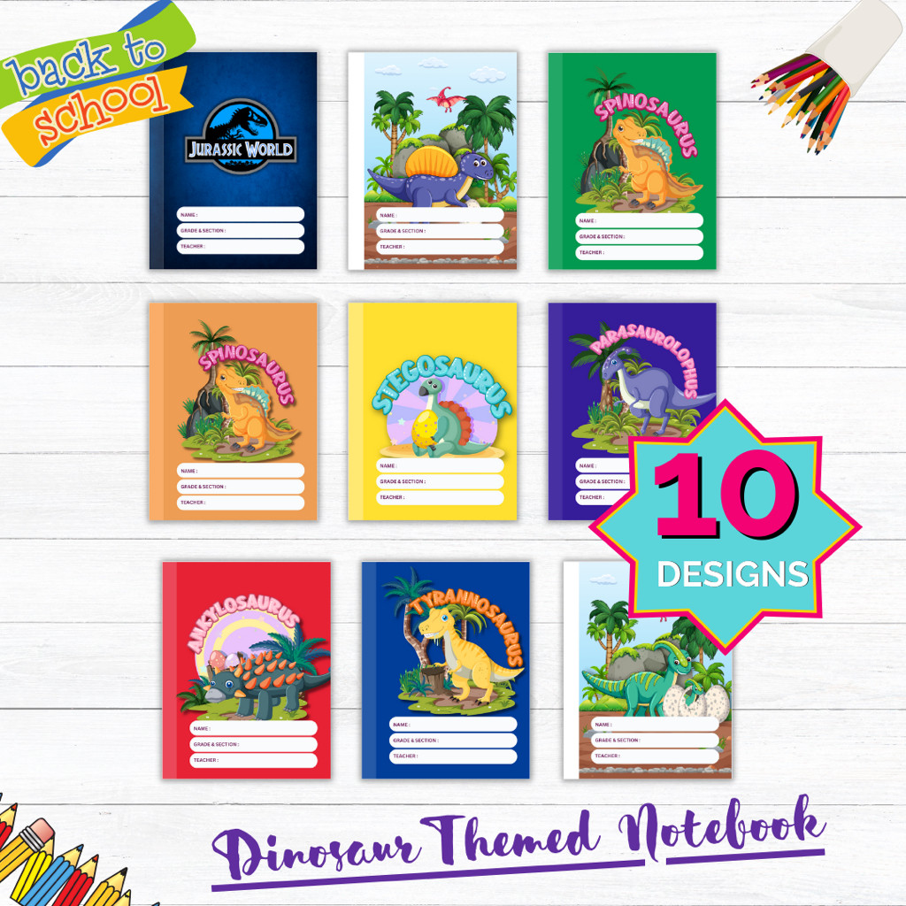 PREORDER DINOSAUR- Themed Notebooks for Kinder, Prep, Nursery, Grade1 ...