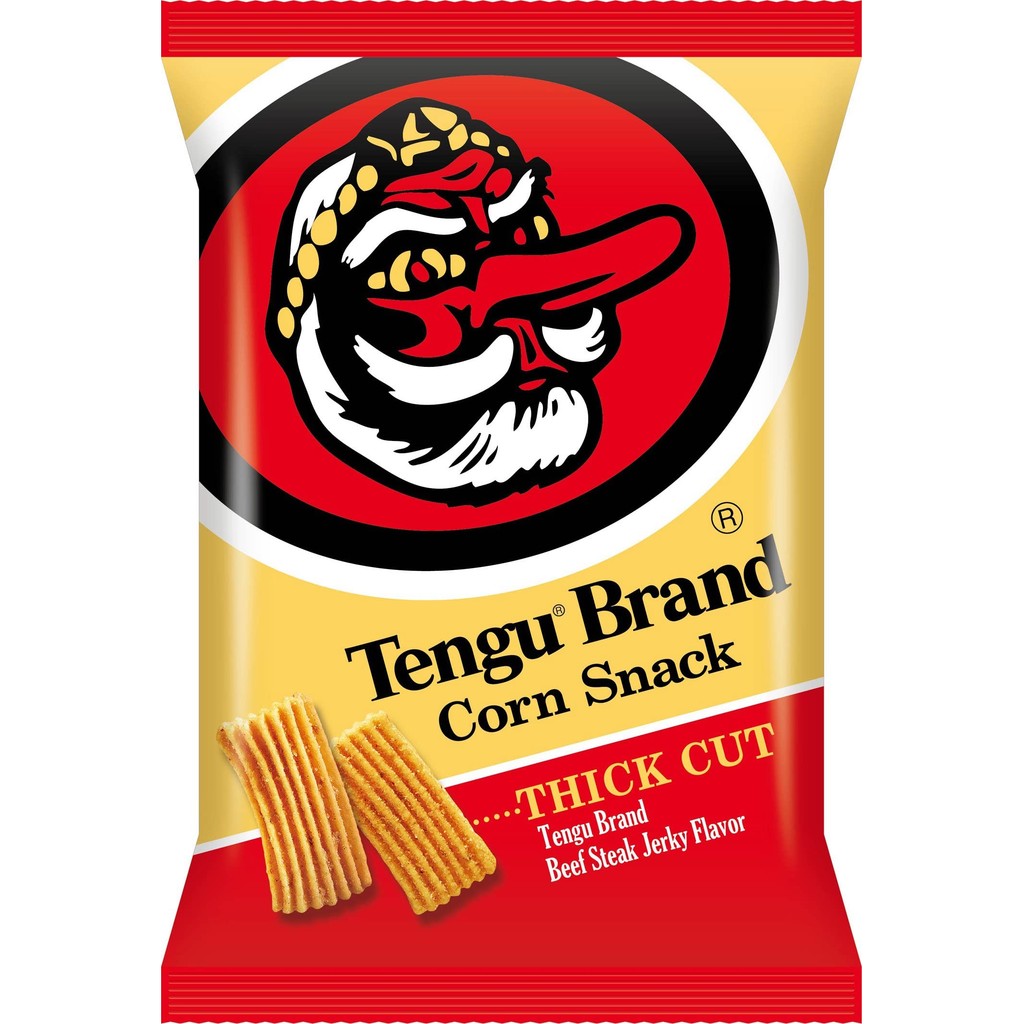 Tengu Brand Corn Snack Beef Jerky Flavor 160.0g | Shopee Philippines