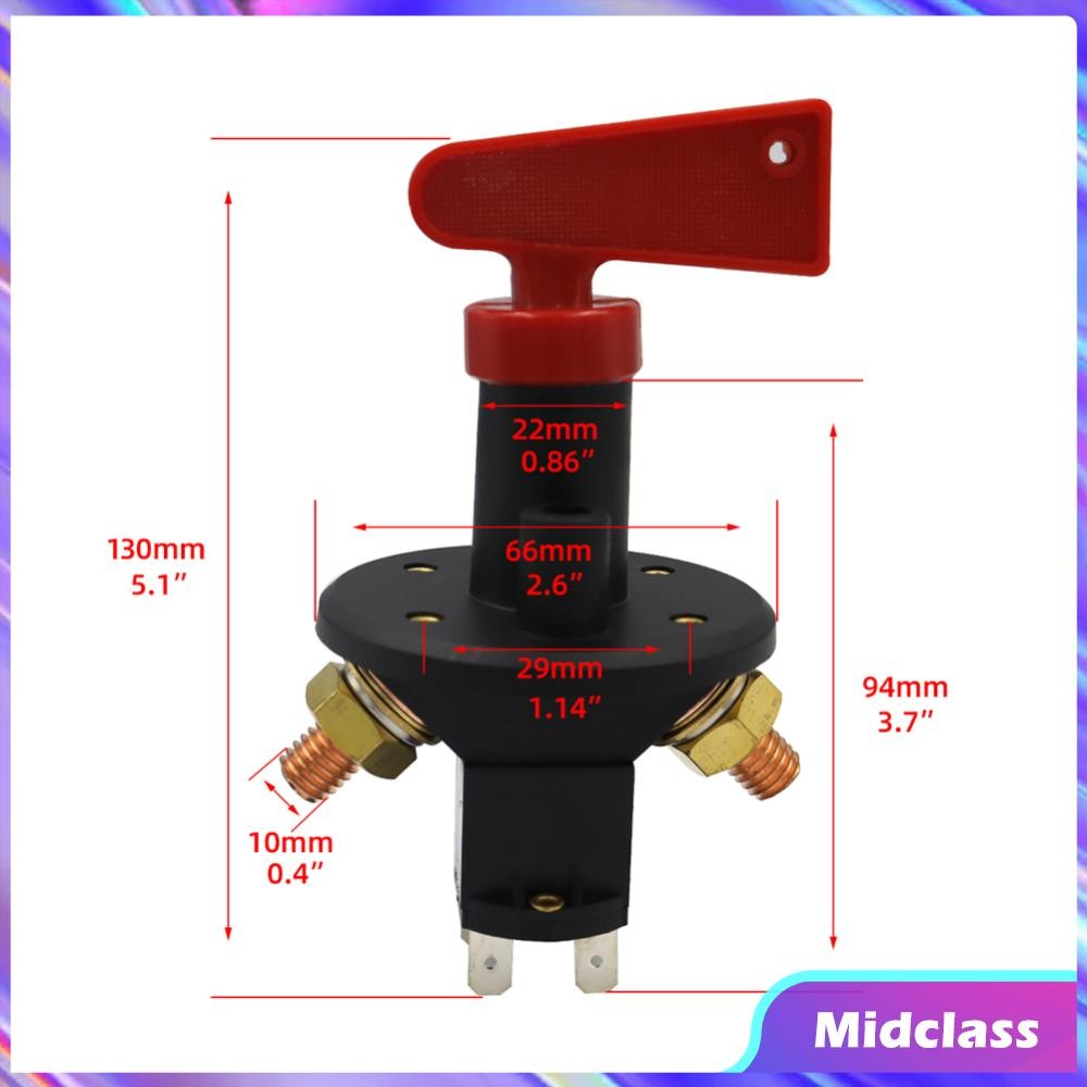 4 Terminals Universal Master Power Isolator FIA Type Kit 12/24V Heavy ...