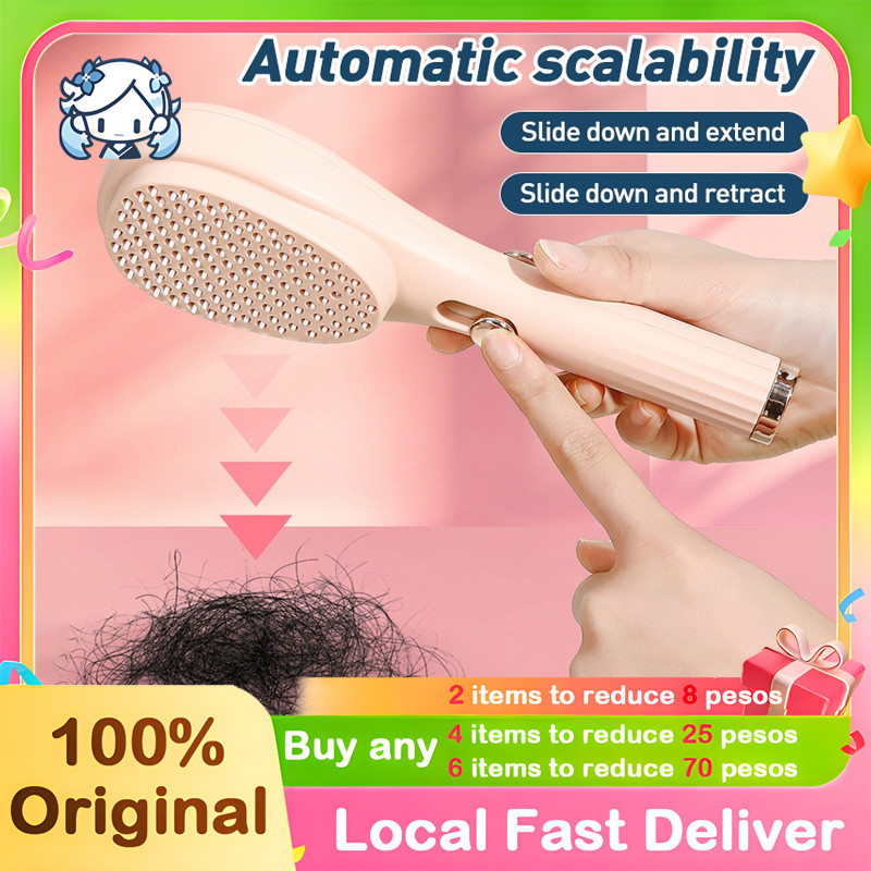 Retractable Scalp Massage Comb Telescopic Portable Hair Cleaning Anti ...