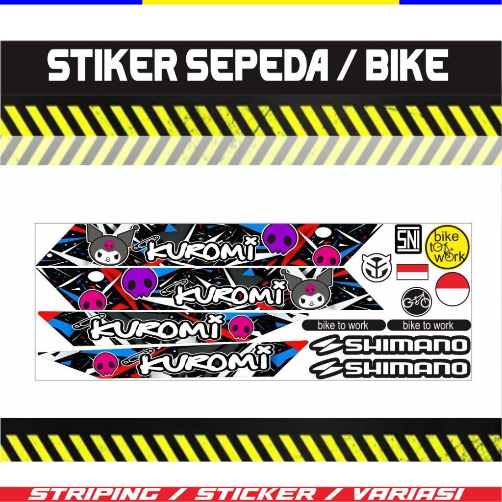 Pole Stickers KUROMI MOTIF Stickers ALL Stickers SEP[EDAH Variation ...