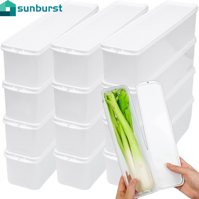 Plastic Rectangular Fresh Storage Box - Kitchen Food Container ...