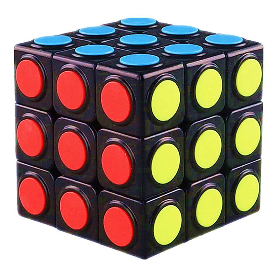 Fanxin Round Dot Heart-shaped Cubes 3x3 Professional Speed Magic Cube ...