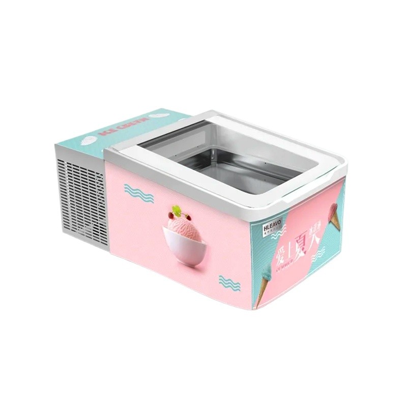 Haili ice cream desktop display cabinet commercial frozen gelato ice ...