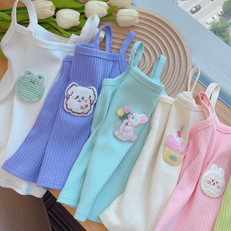 Closet 3pcs White Plain Spaghetti Sando for Girls 0 to 9 years old ...