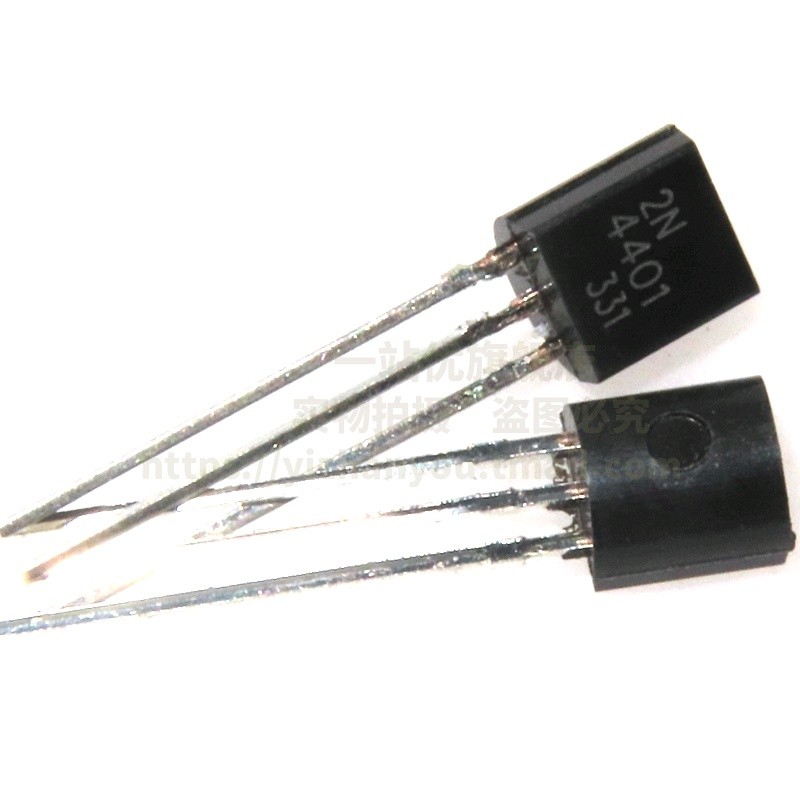 50 transistors 2N4401 4401 TO-92 in-line NPN power transistor | Shopee ...