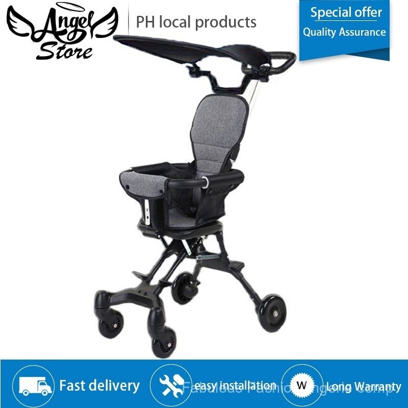 ANGEL Stroller for Baby foldable stroller large seat with brake wheels ...