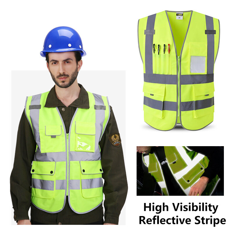 Adult Safety Vest High Visibility Reflective Vest Reflectorized Vest ...