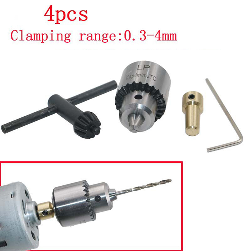 GG+FUYU 1 Set Mini Drill Chuck Micro 0.3-4mm Taper Mounted Drill Chuck ...