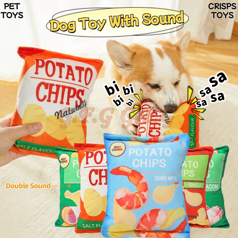 Pet Toy Dog Toy With Sound Squeky Toy For Dogs Potato Chips Bite ...