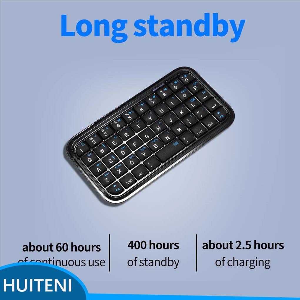 1/2/3 Wireless Keyboard Small Size Universal ABS Small Receiver Smooth ...