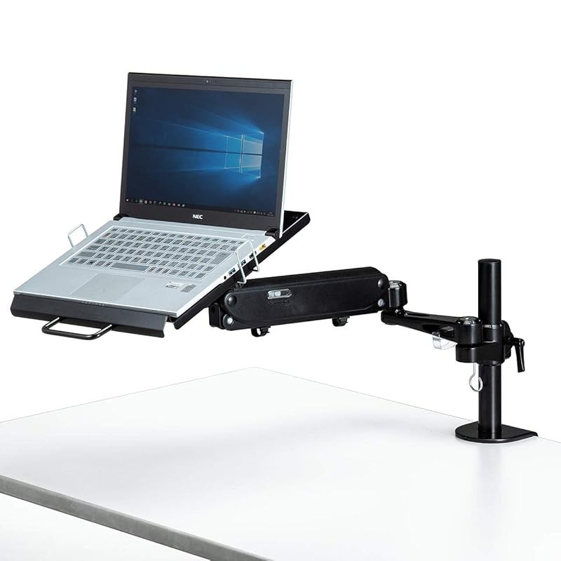 Sanwa Direct Laptop Arm Gas Pressure Height Adjustable Angle Adjustable ...