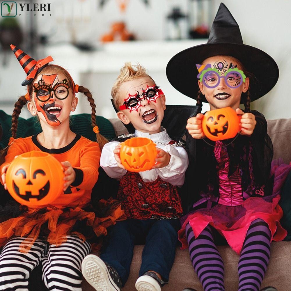 YLERI Halloween Decoration Glasses, Glasses Frame Photo Props Halloween ...