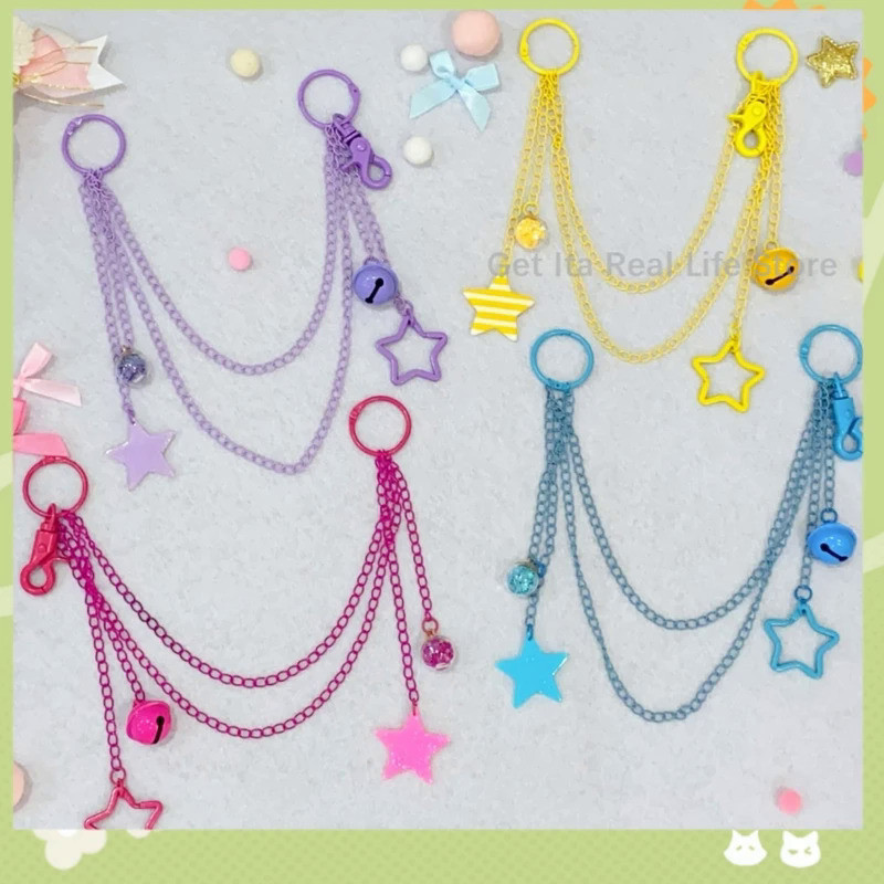 Ita Bag Chain Accessories Decoration Candy Colors Stars Bells ...