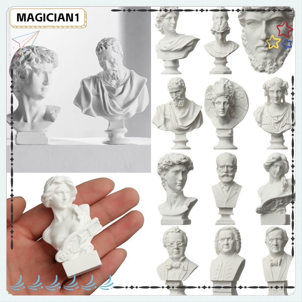 MAGICIAN1 Gypsum Bust Portraits Crafts Drawing Practice Celebrities ...