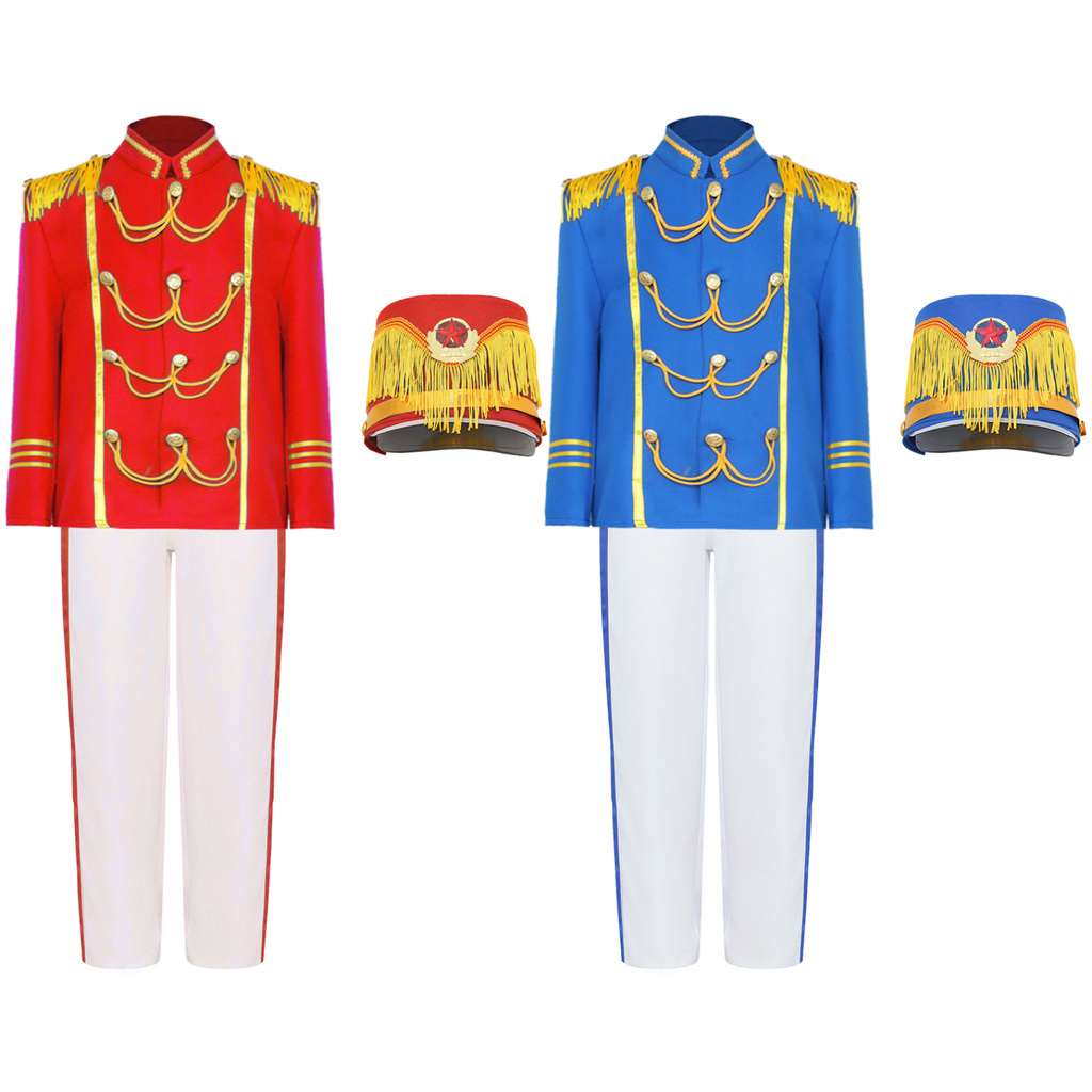 luoy -3Pcs Boys Marching Band Costume Kids Drummer Trumpet Uniform ...