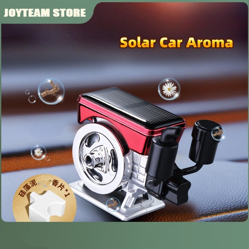 Solar Car Aroma Diffuser Rotating with Aroma Tablet Perfume Decoration ...