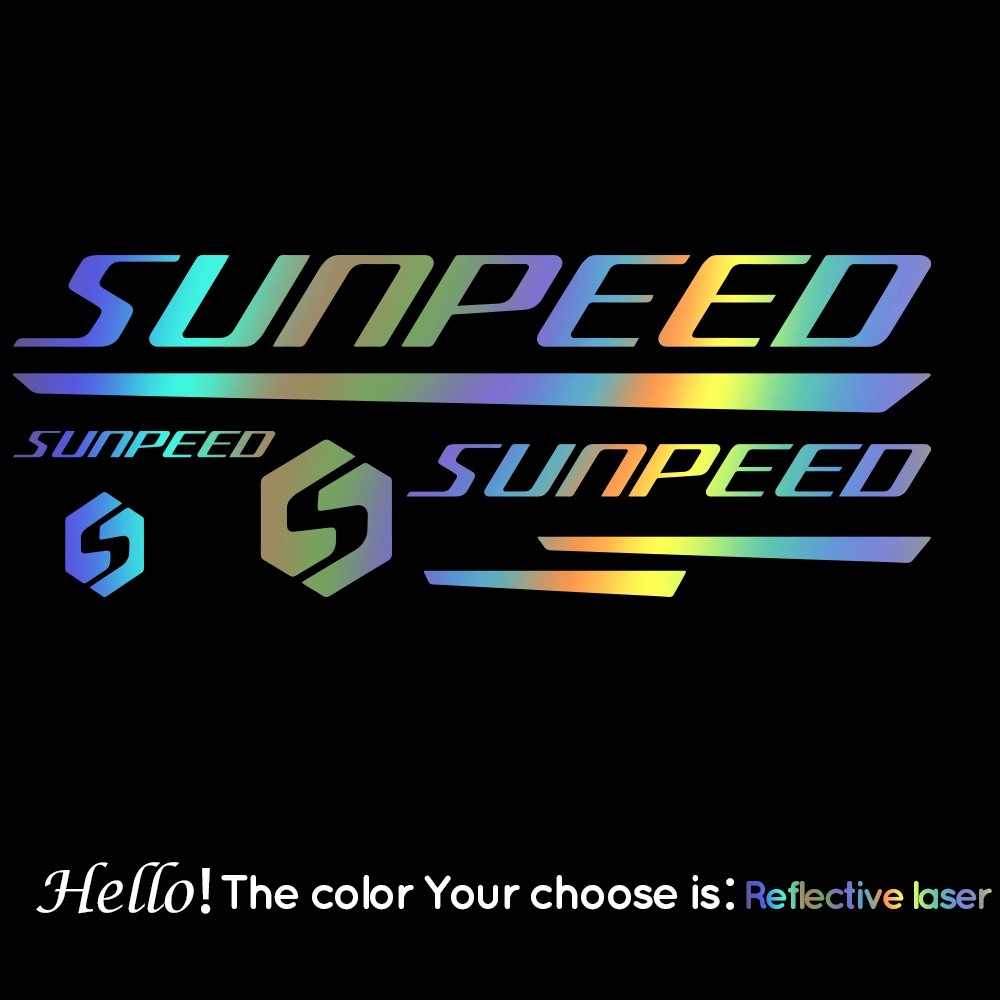 SUNPEED Bike Decals DIY Frame Stickers Bicycle Stickers Die-cut decal ...