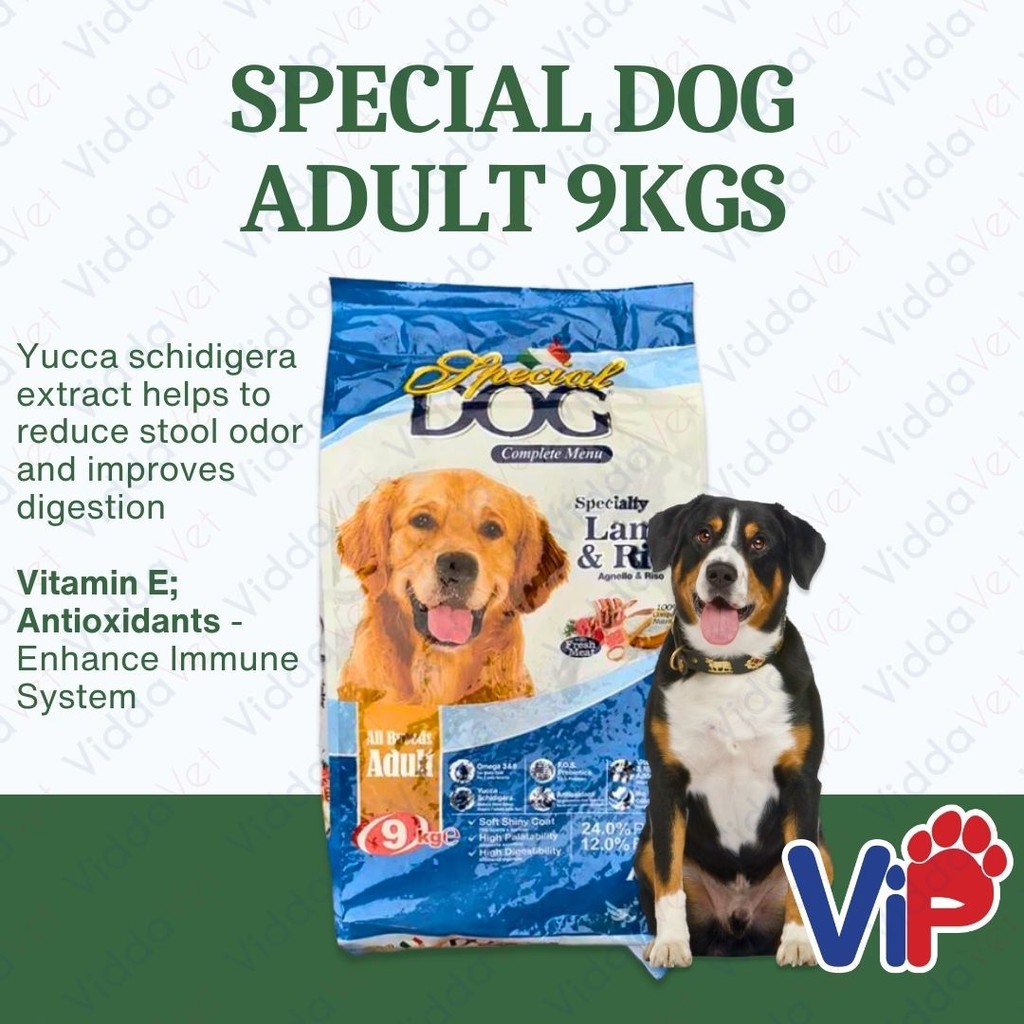 Viddavet Special LAMB AND RICE Flavor Dog 9kg Adult for animals ...