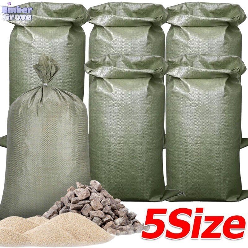 Tear Resistant Empty Cement Sand Bags / Heavy Duty Woven Flood Control ...