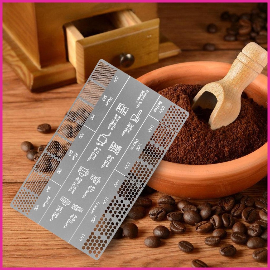 Coffee Grind Size Comparison Tool 2 Pieces Powder Coarseness Ruler ...