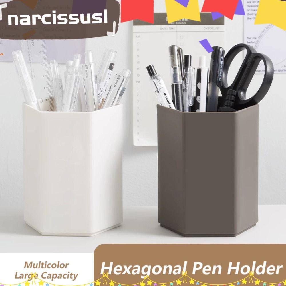 NARCISSUS Pen Container, Plastic Large Capacity Pen Holder, Simple ...