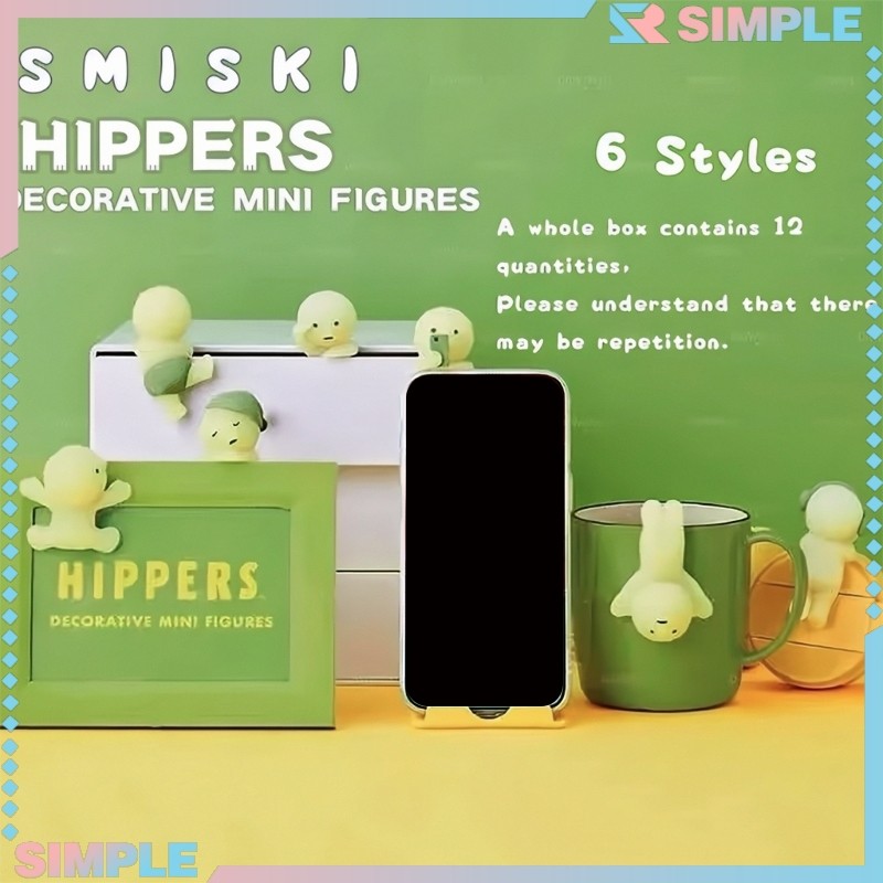 Random Japan Smiski Figures Luminous Lying Angel Hippers Cute Mobile ...