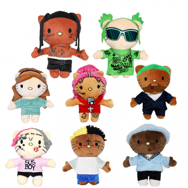 Travis Scott plush Travis Scott plush Toy Black kitty Raptor Demon ...