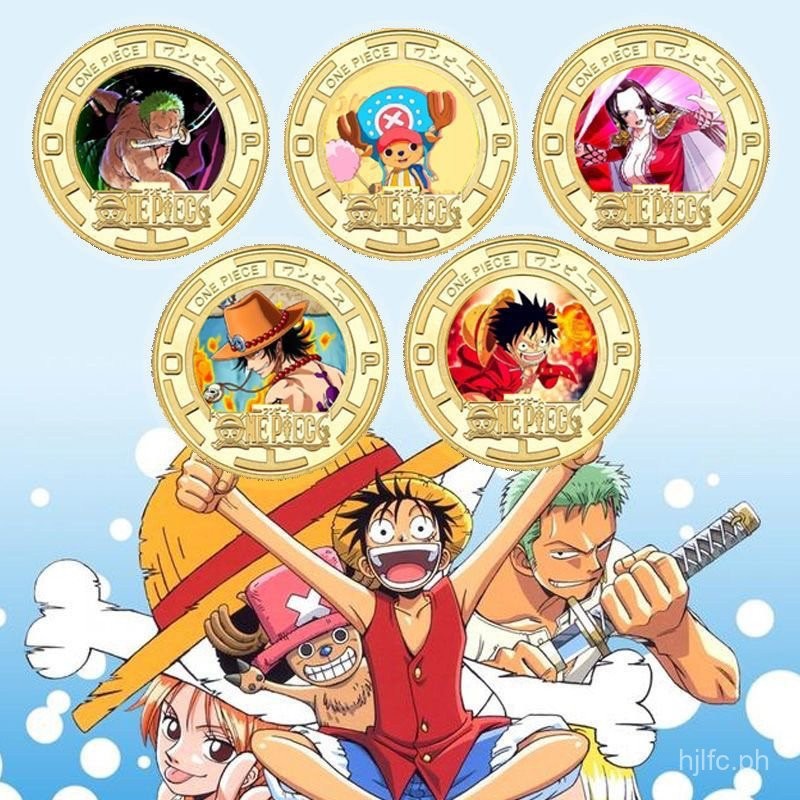 One Piece Metal Coin Collectible | Luffy Zoro Anime Souvenir Gift ...