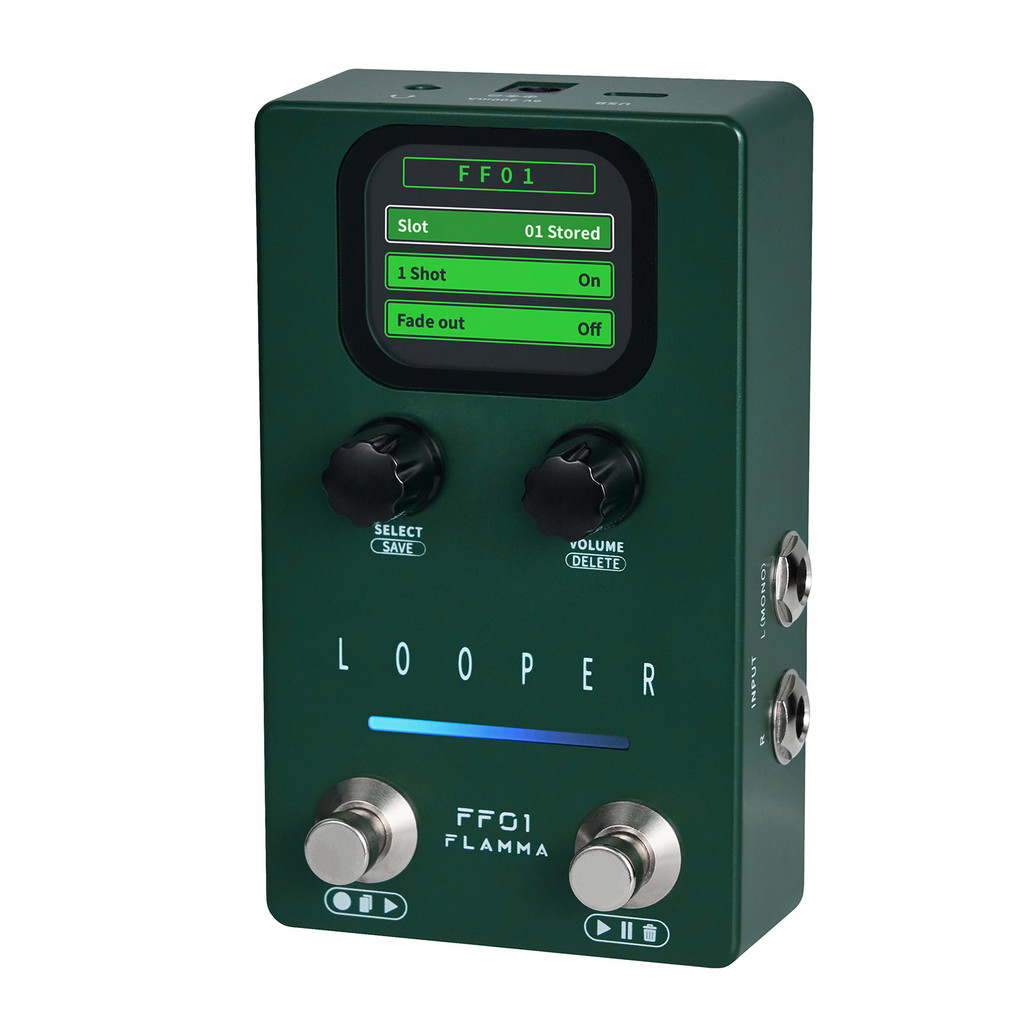 FLAMMA Looper Guitar Pedal FF01 Looper Pedal with 40 Slots 160 Mins ...