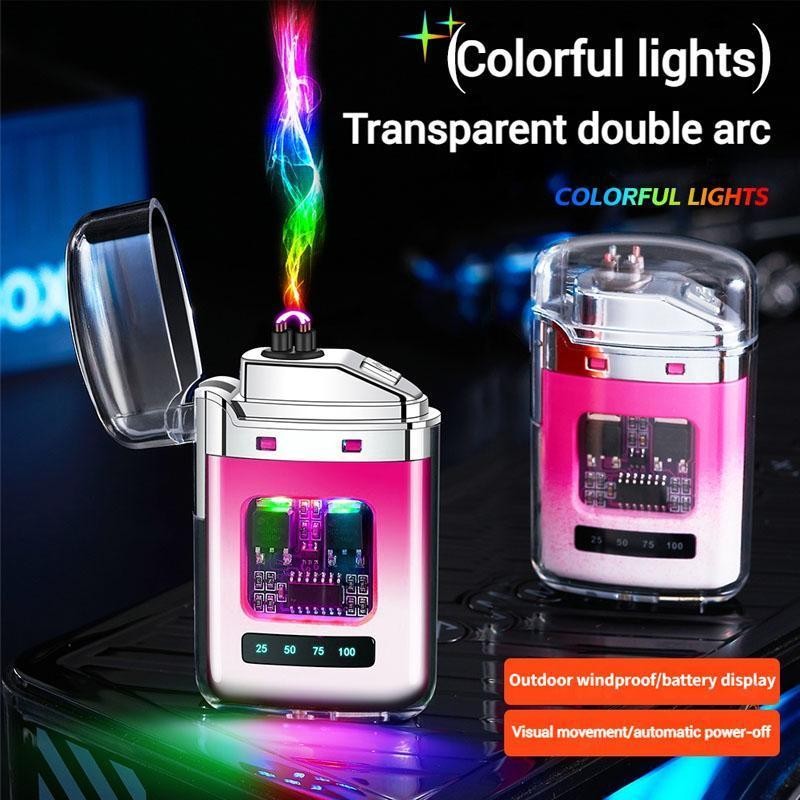 Electric Lighter Outdoor Windproof and Waterproof Arc Rechargeable ...
