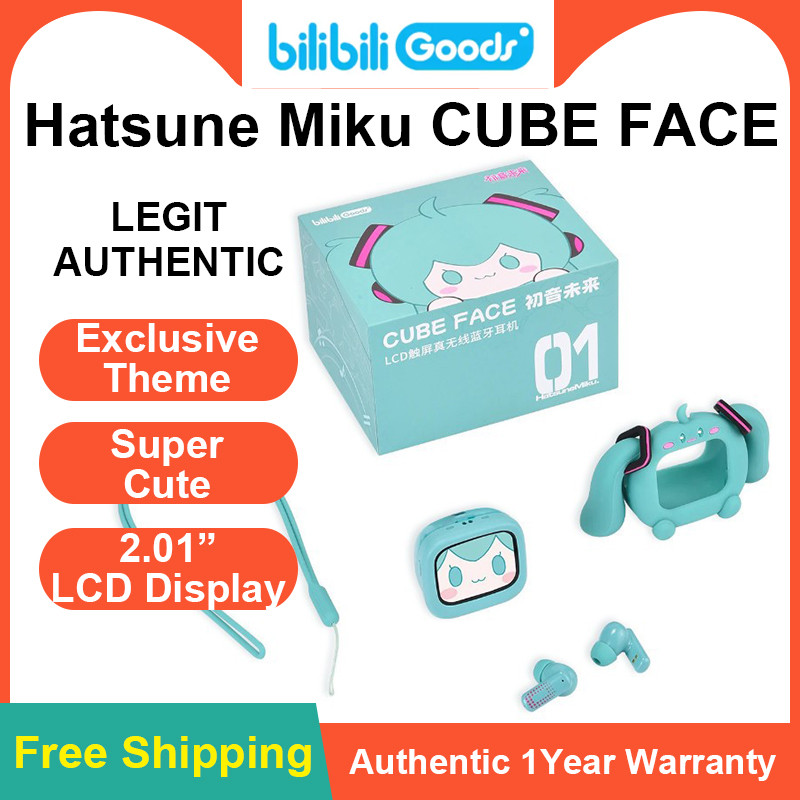 Bilibiligoods Hatsune Miku CUBE FACE Touch Screen LCD True Wireless ...