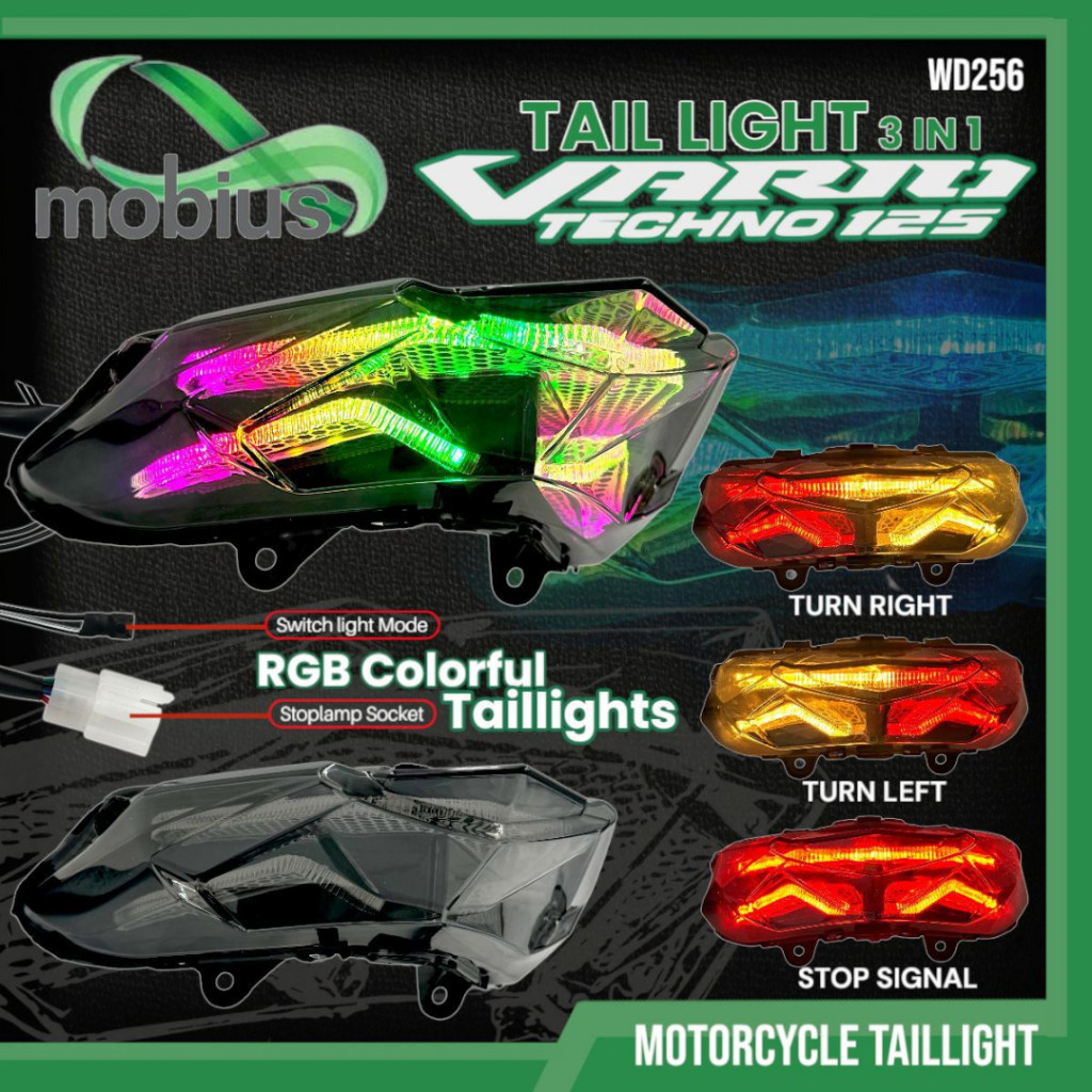 (Mobius WD 256) Lazy Stop Lamp vario techno 125 RGB WD256 Mobius ...