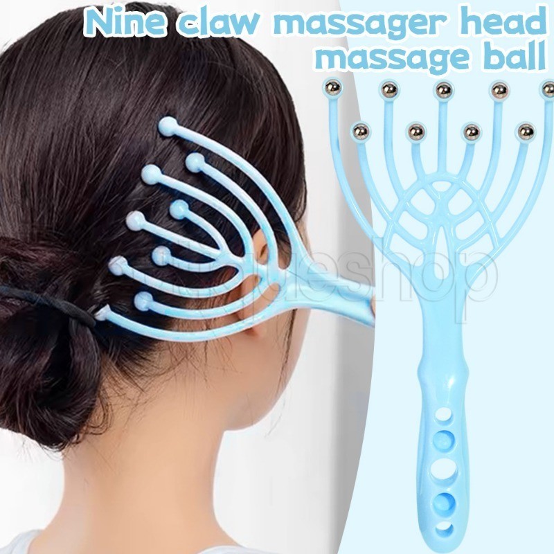 [ Featured ] Nine Claw Head Massager - Meridians Gua Sha Artifact ...