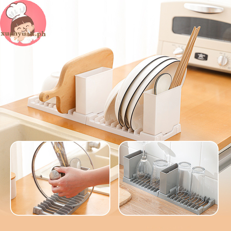 XUAN Kitchen Bowl And Chop Storage Rack Foldable Hanging Drain Bowl ...
