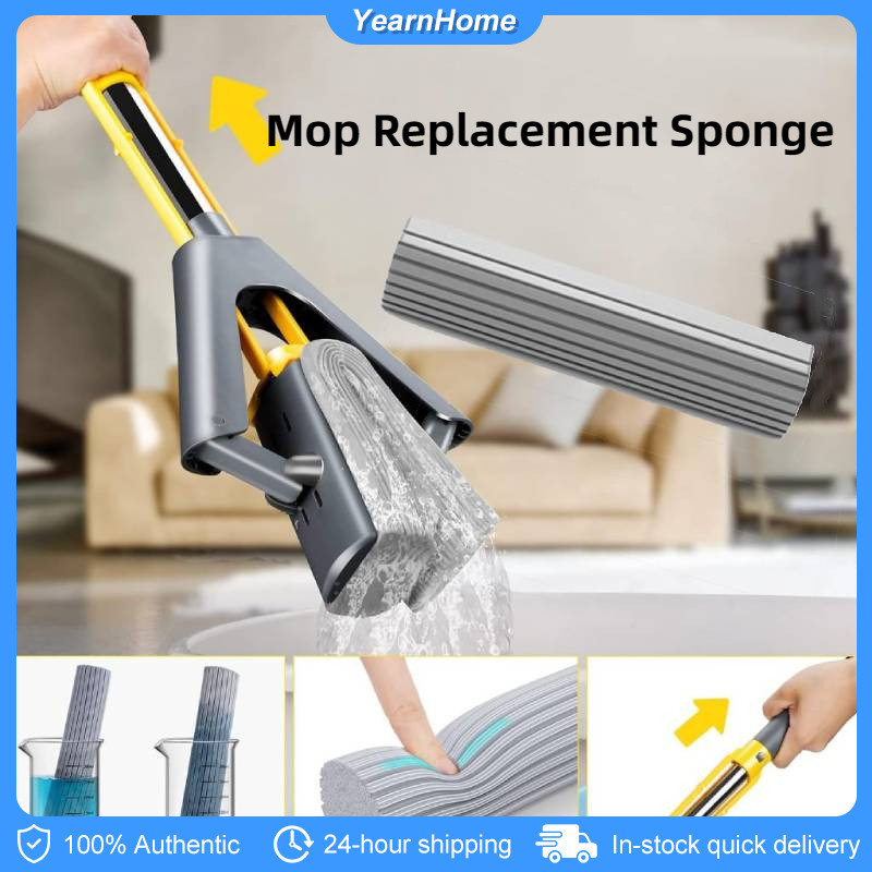 【In stock】Mop Replacement Sponge PVA Foam Rubber Squeeze Mop Head Super ...
