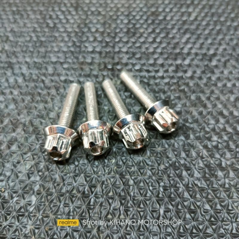 cnc visor bolts 5x25 aerox nmax v1 v2 pwede (4pcs) | Shopee Philippines