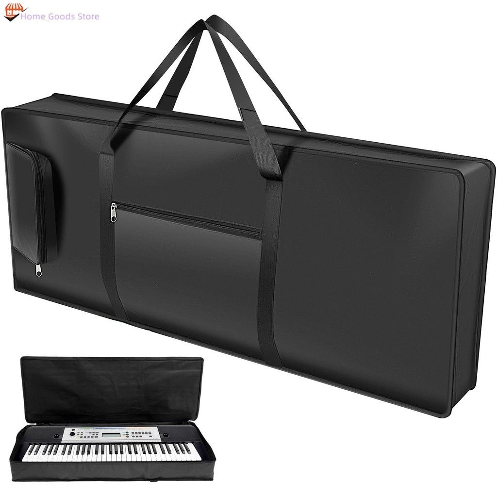 61 Key Keyboard Gig Bag Padded Keyboard Case with Handle and Adjustable ...