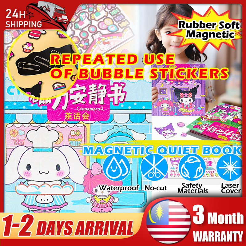 Magnetic Quiet Book no cut diy required Kuromi Melody Sanrio and other ...