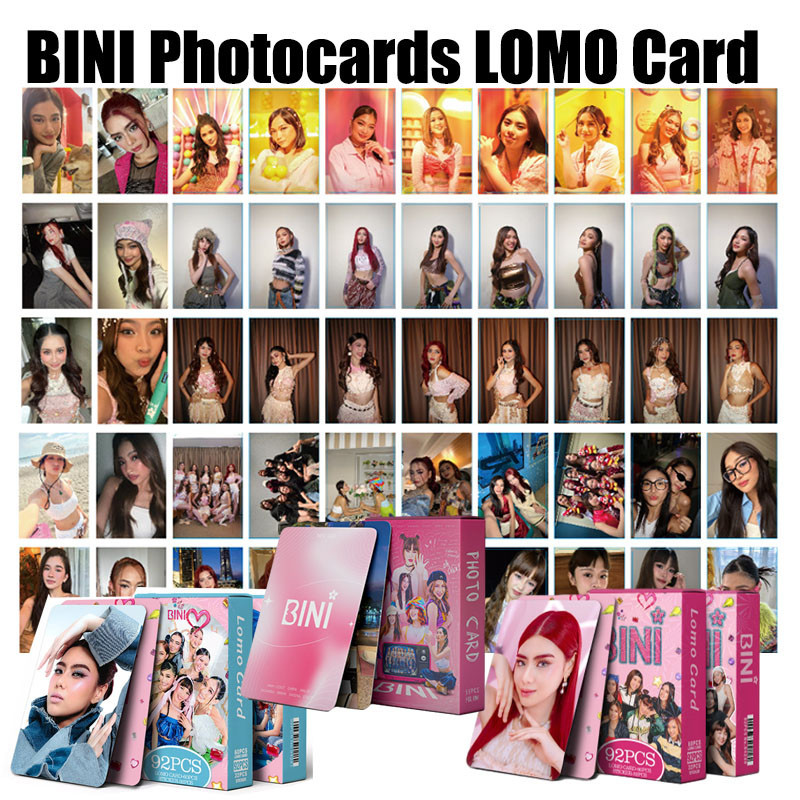 Bini Lomo cards Bini Photocards Holographic 30/55/96 Piece Photo Card ...