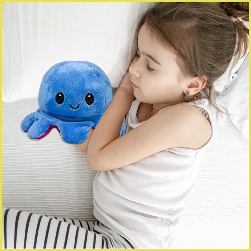 Kids Stuffed Octopus Doll Sensory Soft Cute Cartoon Octopus Cuddly ...