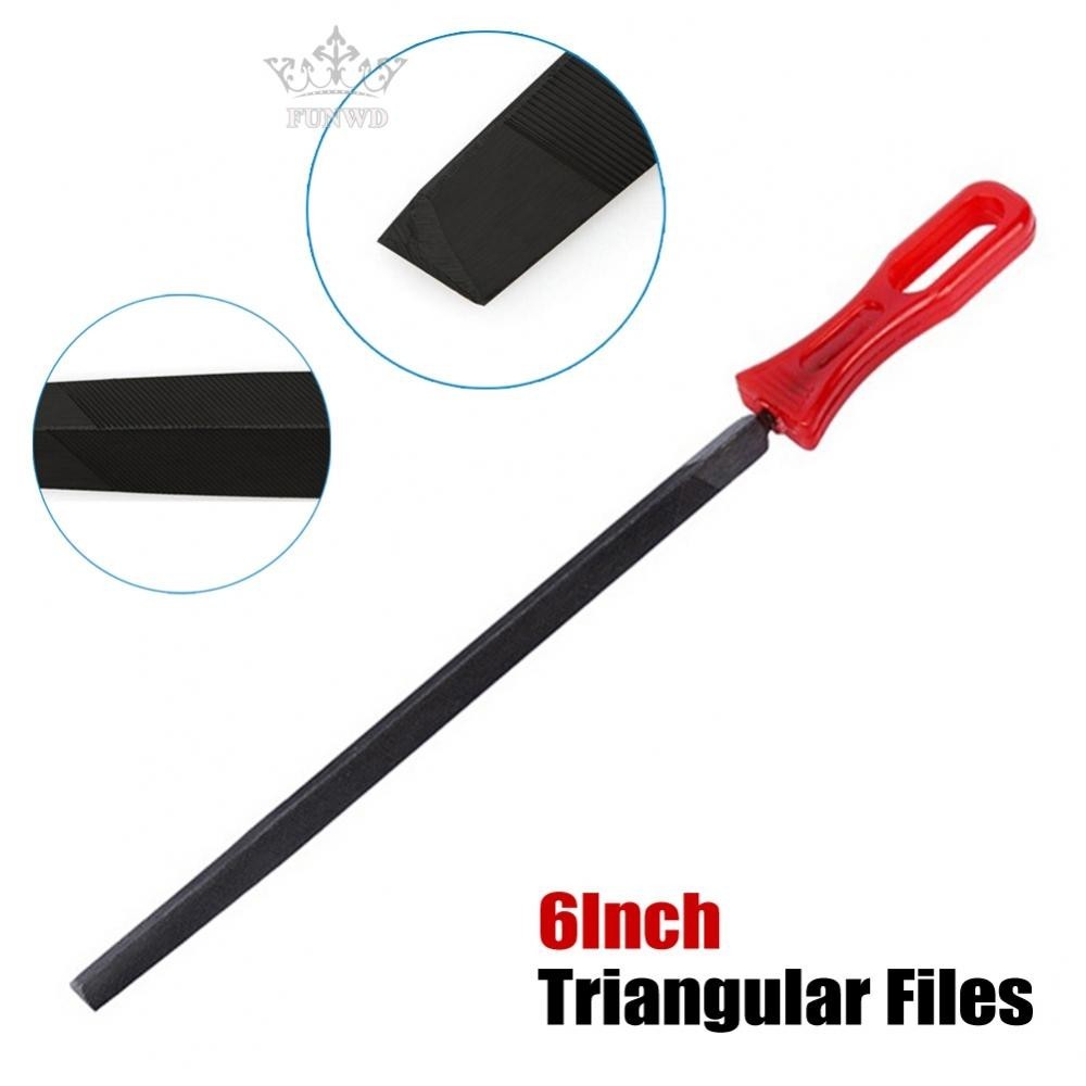 funnyworld.ph ⚡ Triangle Steel File for Saw Sharpening Medium Coarse ...
