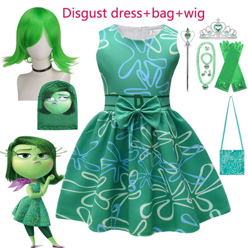 New Inside Out Costume for Kids Girls Halloween Happy Emotions Joy ...