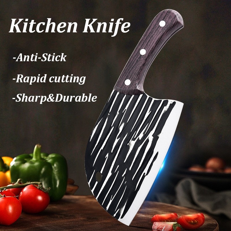 Kitchen Knife Traditional Handmade Stainless Steel Chef Chopper Cooking ...